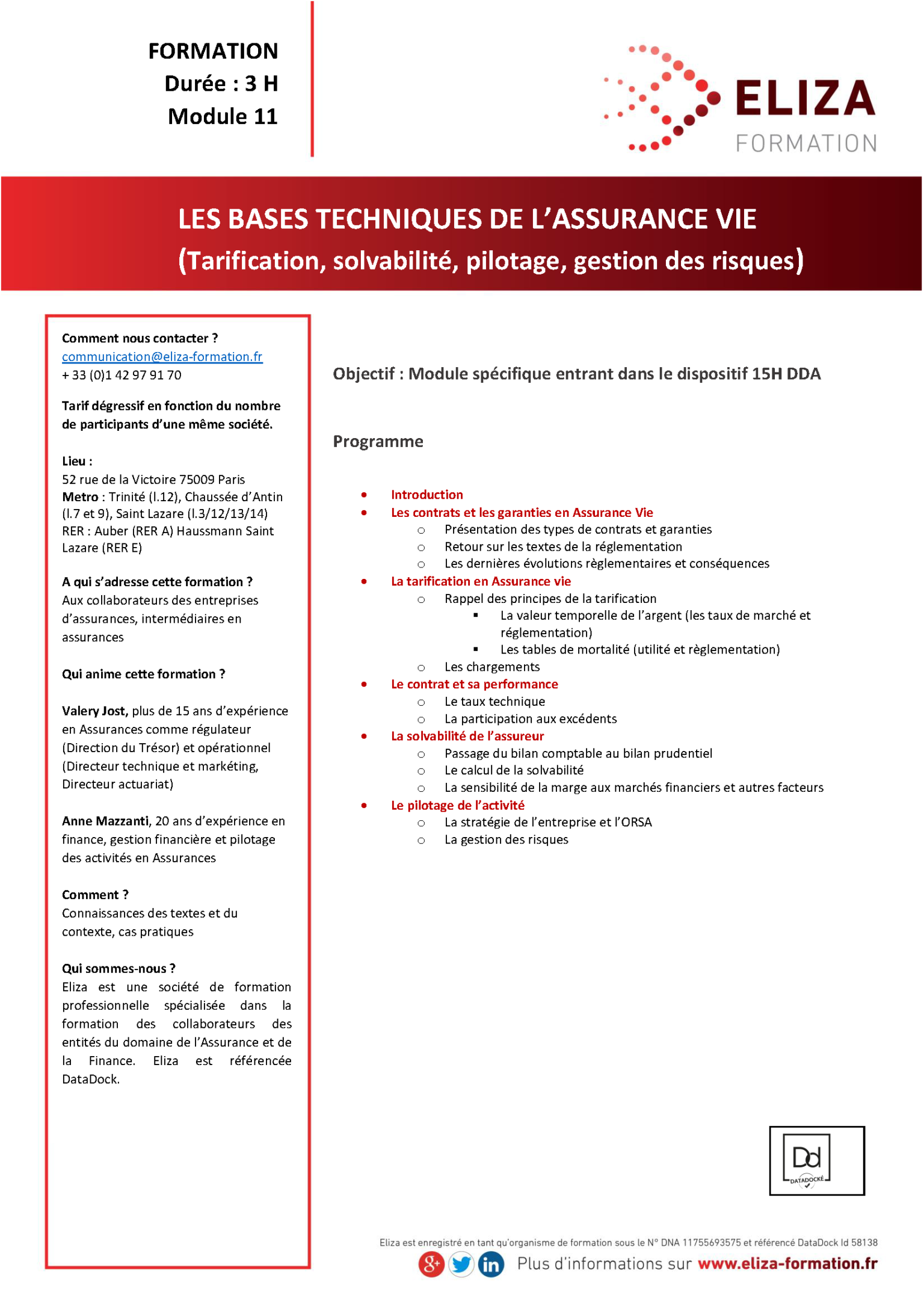 LES BASES TECHNIQUES DE L’ASSURANCE VIE (Tarification, solvabilité ... LES BASES TECHNIQUES DE L’ASSURANCE VIE (Tarification, solvabilité ...